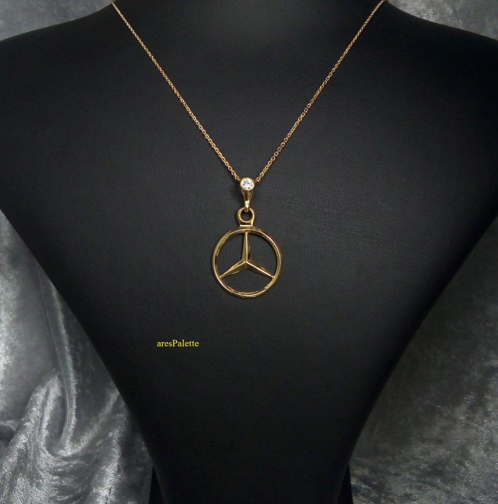 Mercedes Yellow Gold Necklace - Ares Palette
