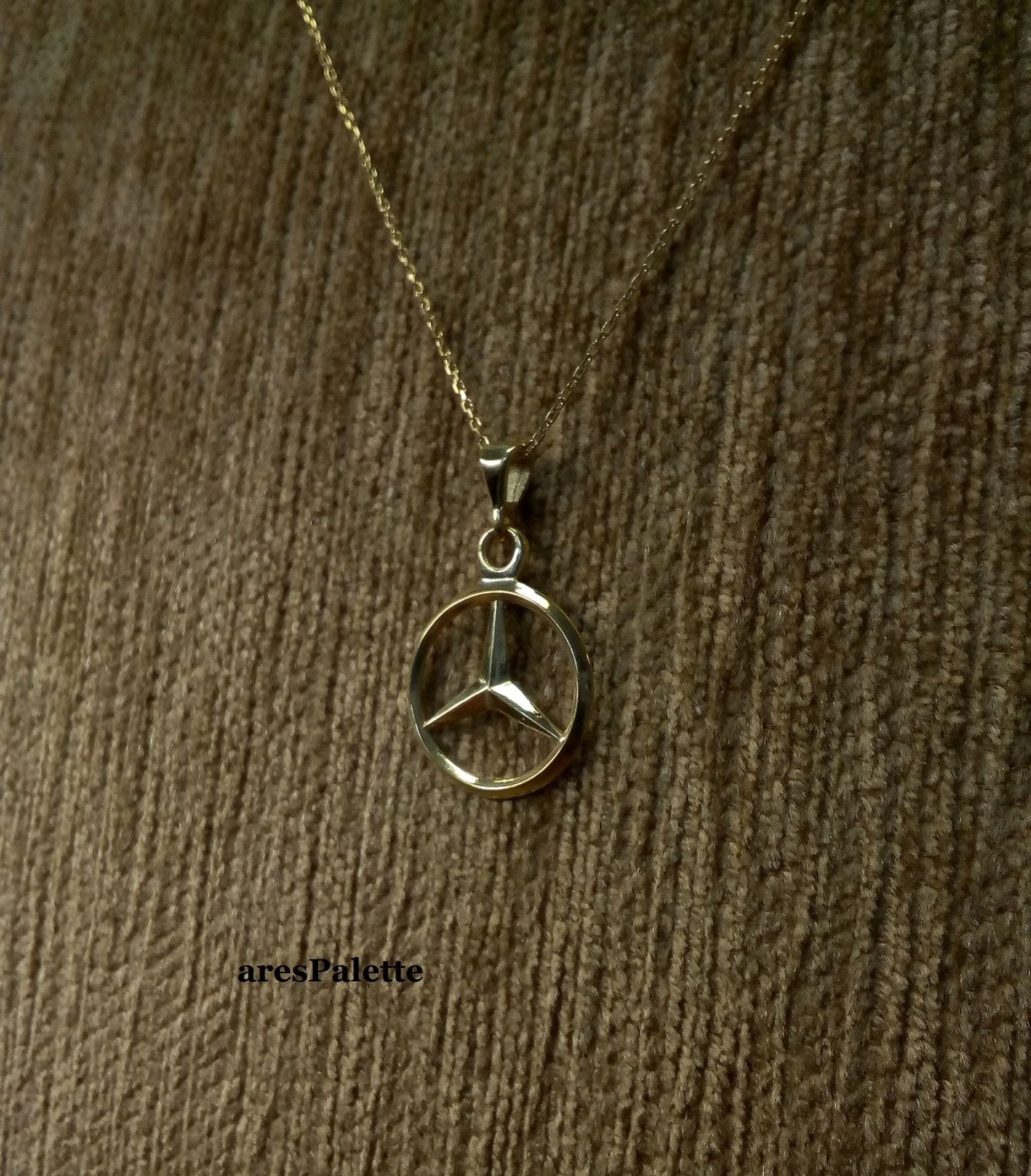 Mercedes Necklace ''Yellow Edition'' Necklace 925 Silver