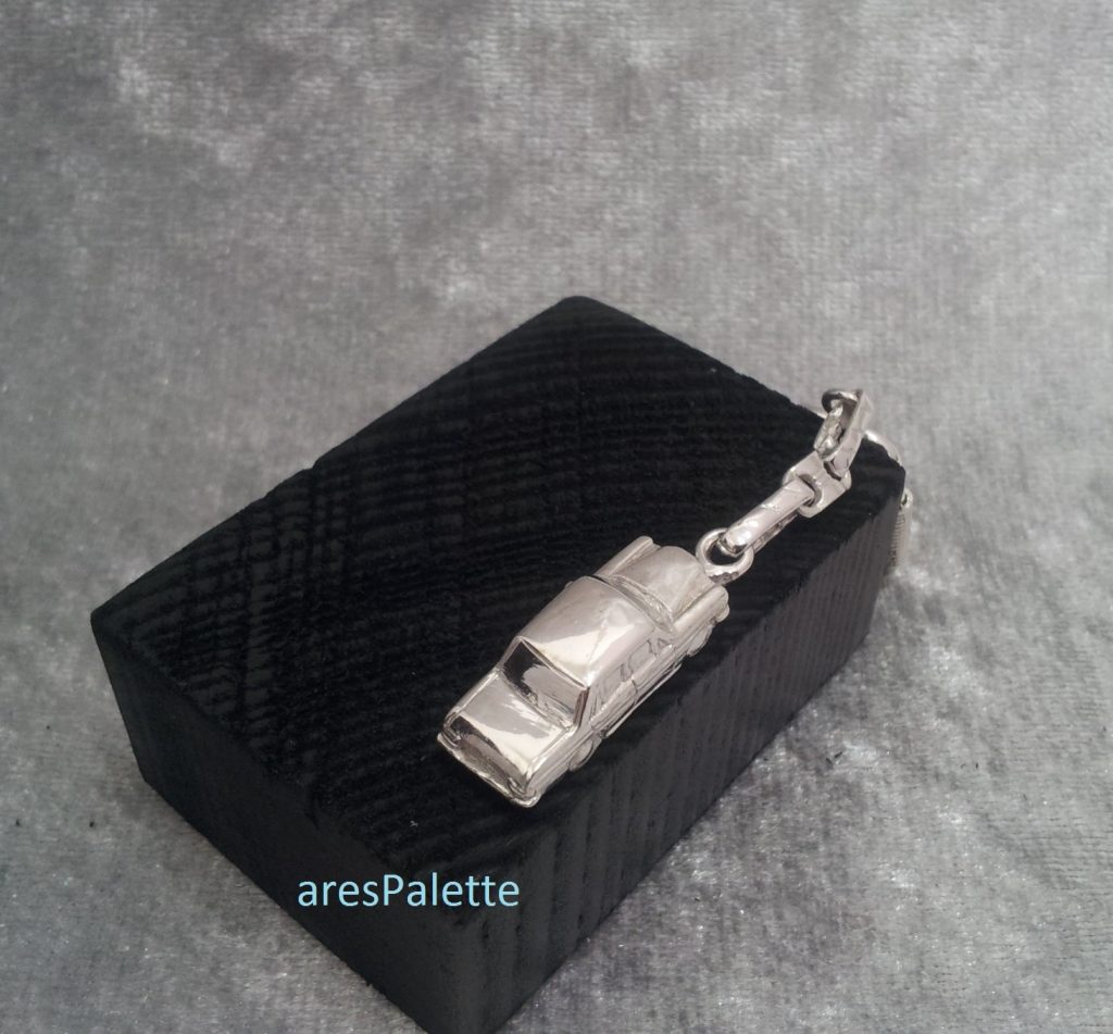 W115 Mercedes Keychain 925 Silver Handmade