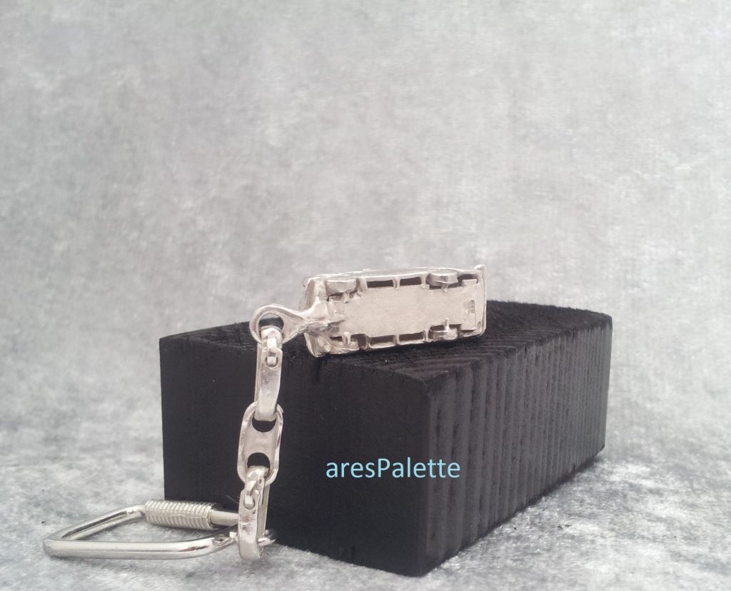 W115 Mercedes Keychain 925 Silver Handmade