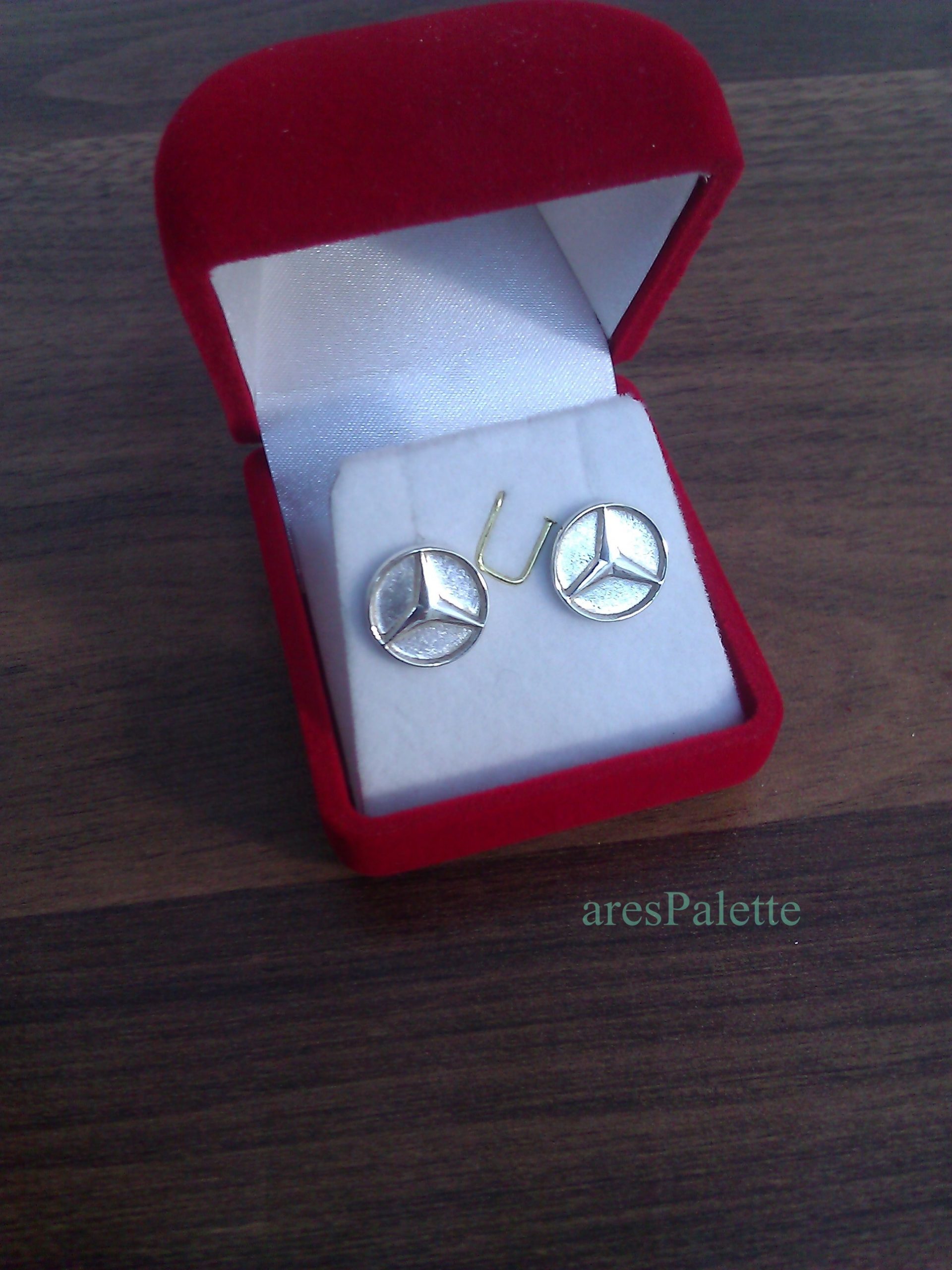 Mercedes Earrings Handmade 925 silver