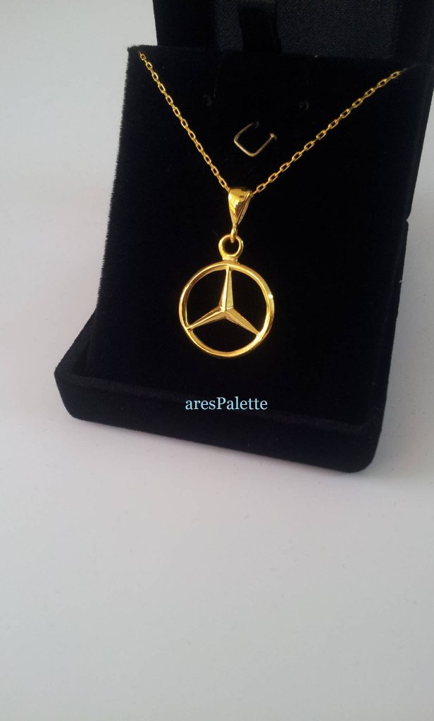 Mercedes Benz ''Yellow Edition'' Necklace-925 silver