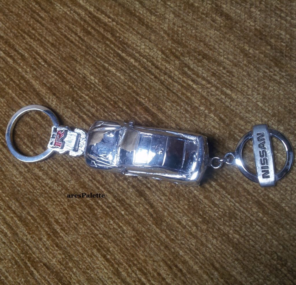 Nissan GTR Keychain Fully Handmade-925 silver-Nissan Jewelry-Car Jewelry