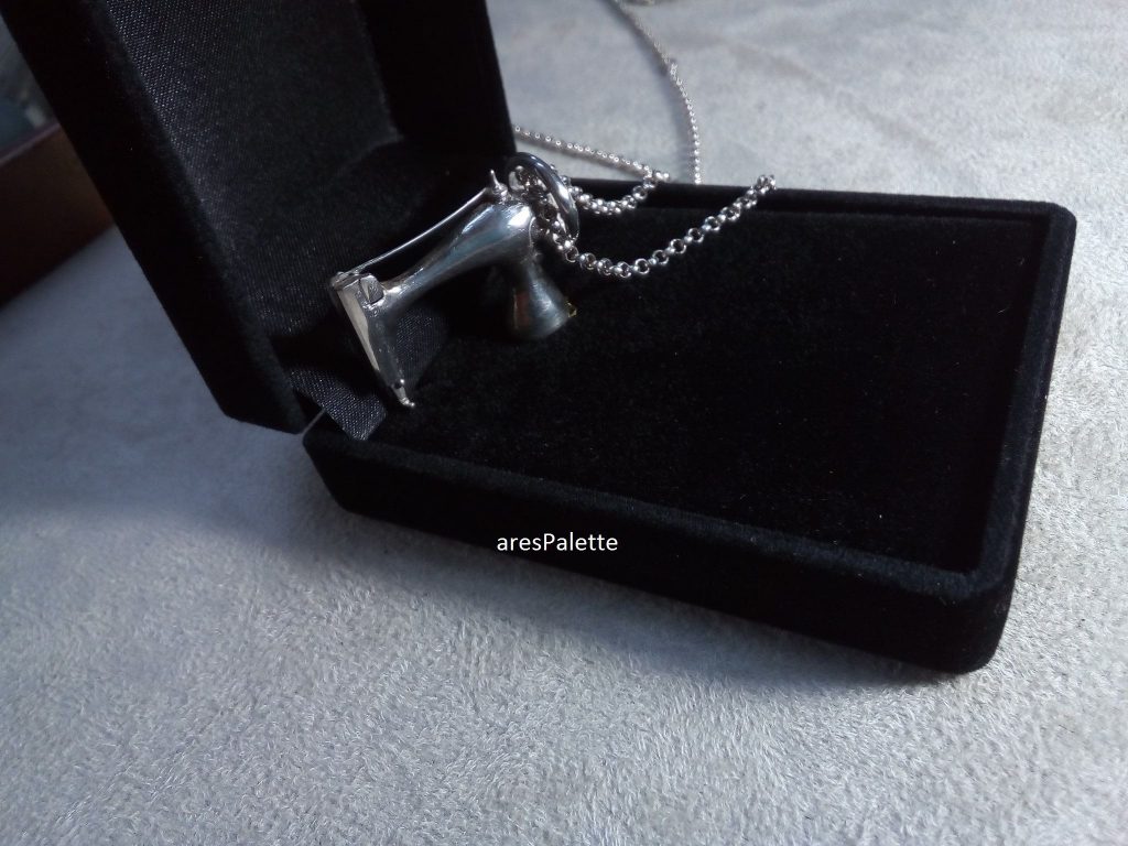 3D And Fully Handmade Realistic Sewing Machine Necklace 925 Silver