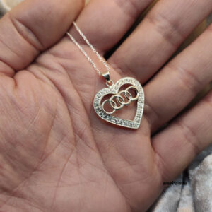 Audi Necklace Handmade - 925 silver