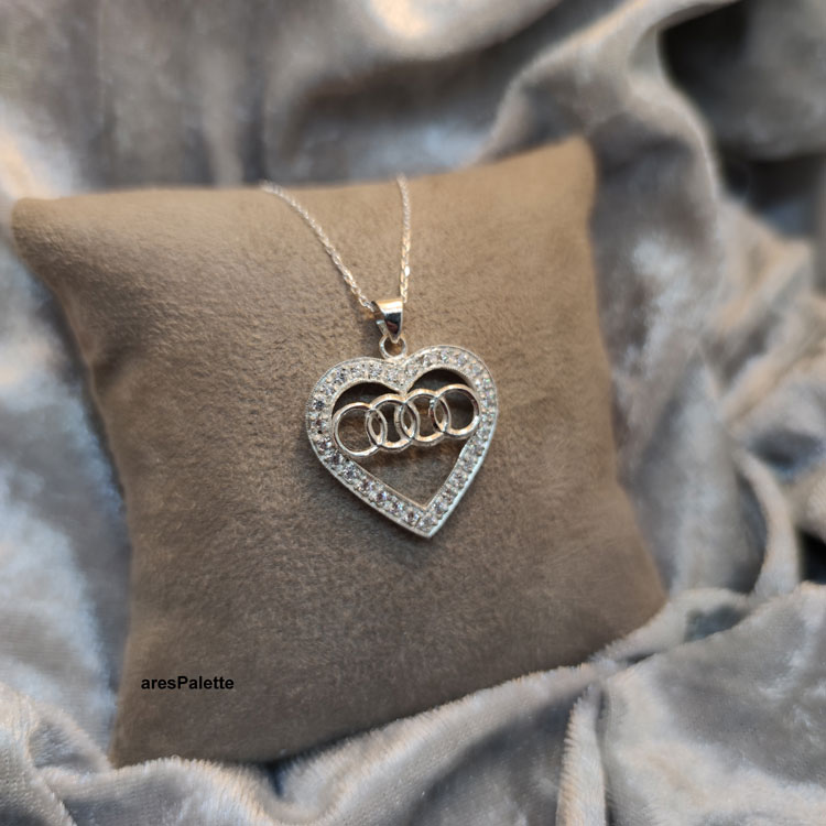 Audi Necklace Handmade - 925 silver