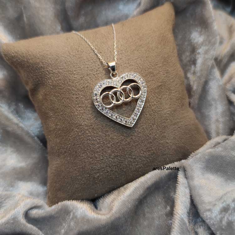 Audi Necklace Handmade - 925 silver