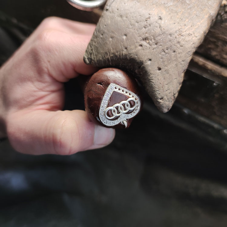 Audi Necklace Handmade - 925 silver
